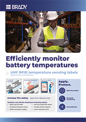 Cost-effective, automated Li-ion battery temperature monitoring